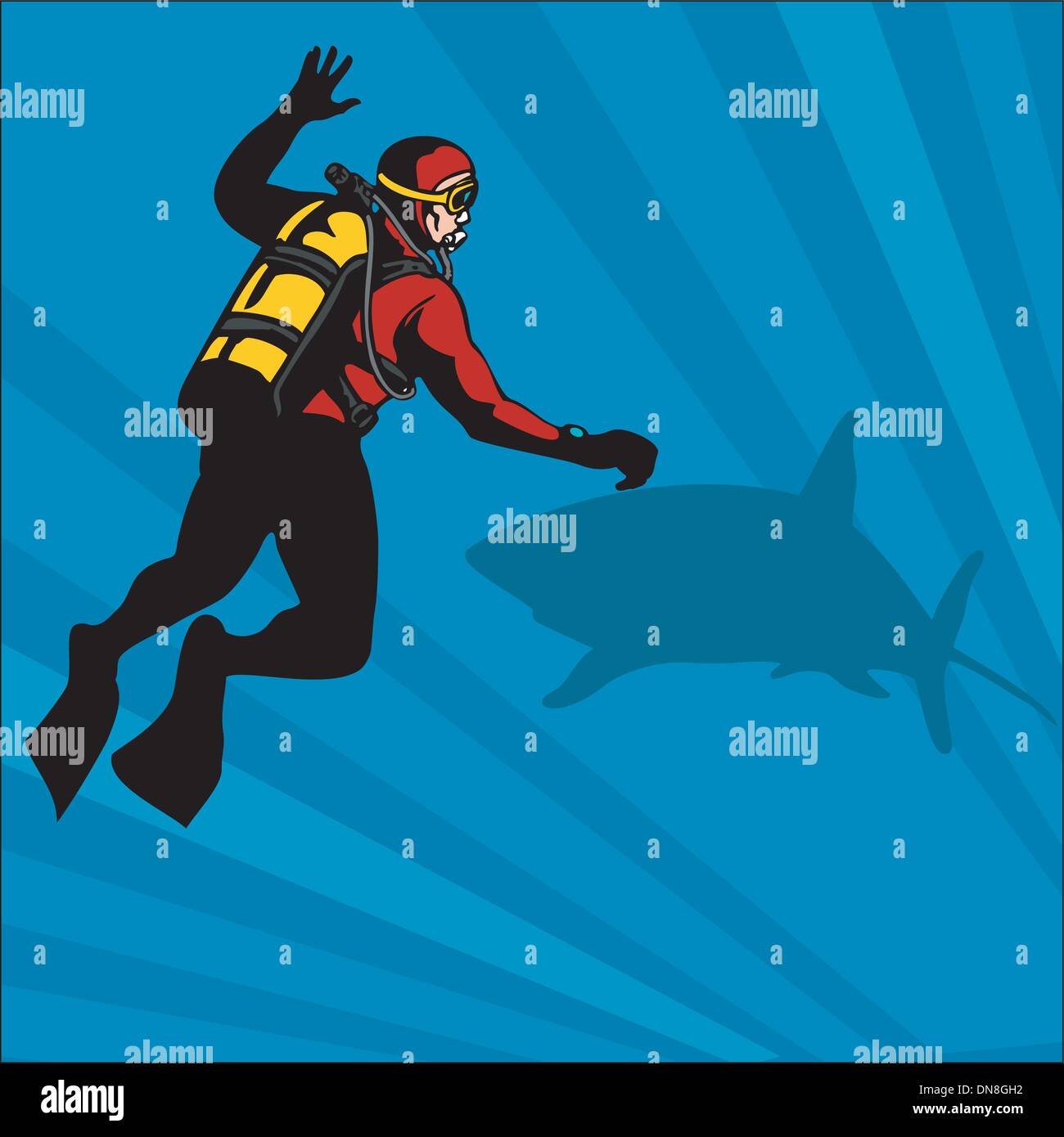 Diver looking Stock Vector Images - Alamy