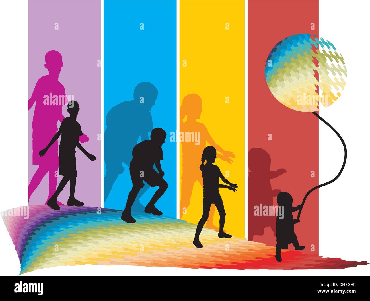 Friends move Stock Vector Images - Alamy