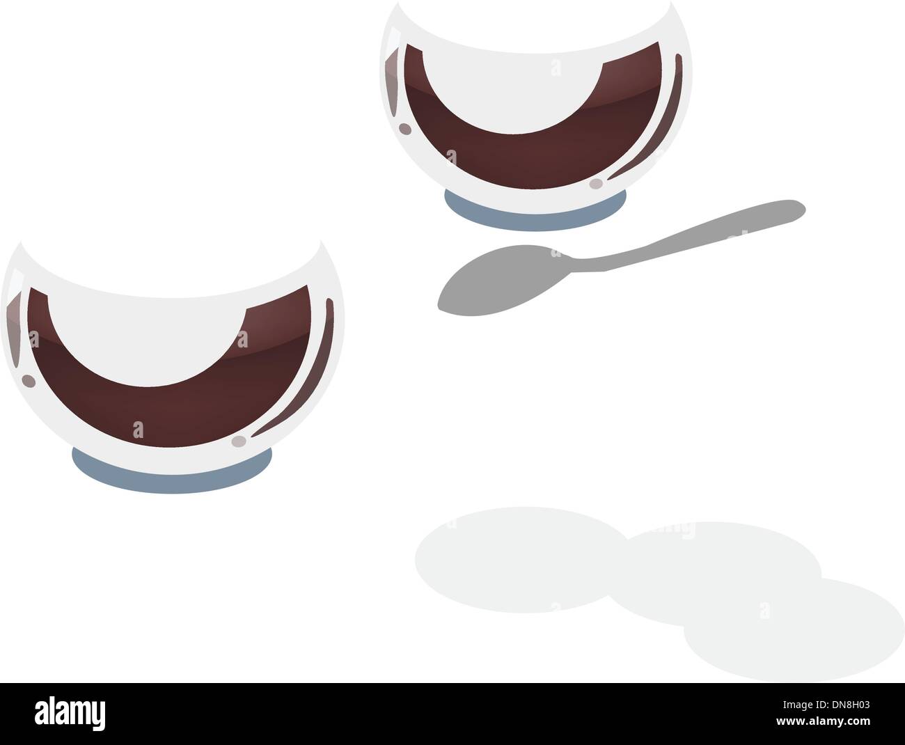 Hot egg coffee cafe Stock Vector Images - Alamy