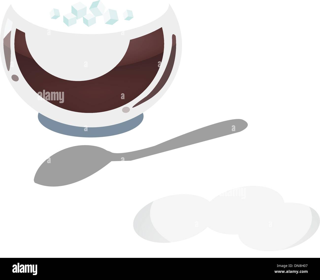 Broken coffee cup Stock Vector Images - Alamy