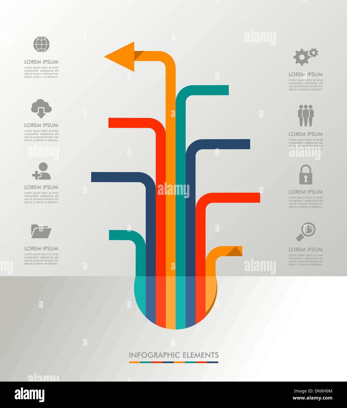 Infographic template graphic elements illustration Stock Vector Image ...