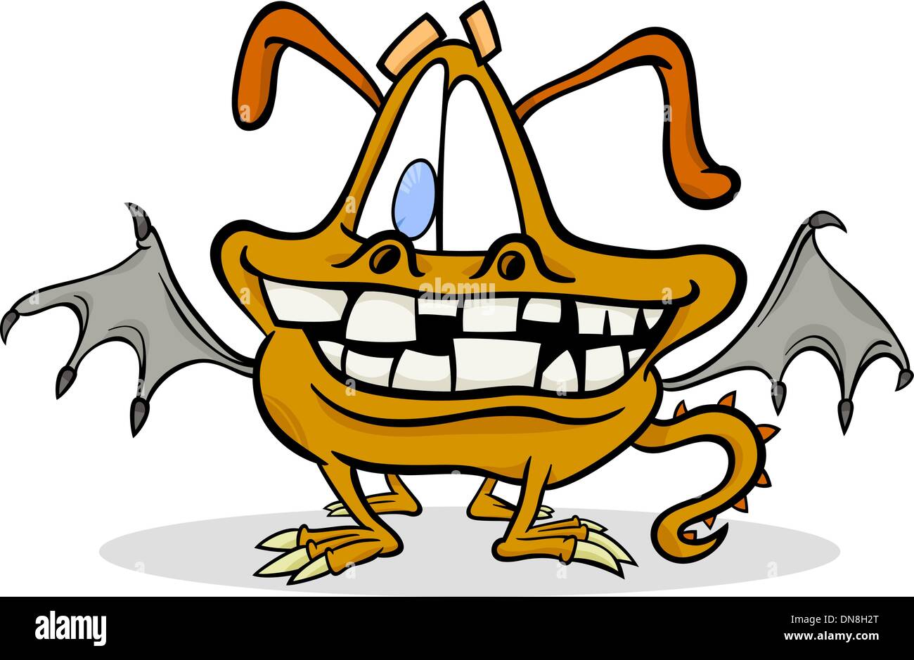 cartoon funny monster illustration Stock Vector Image & Art - Alamy
