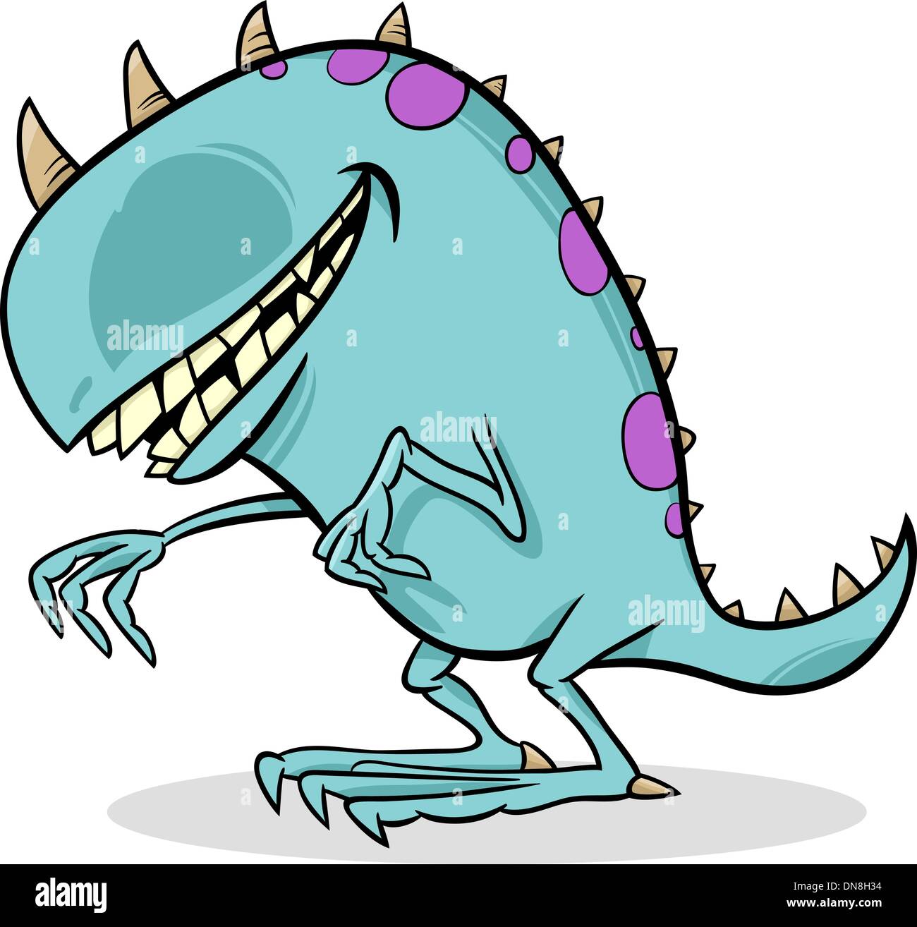 cartoon funny monster illustration Stock Vector Image & Art - Alamy