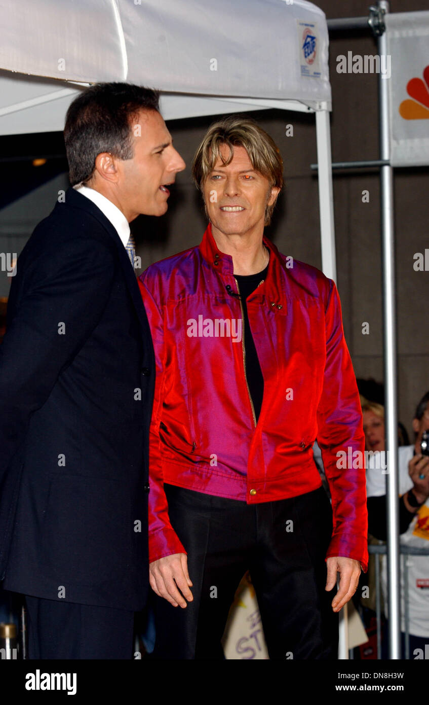 June 14, 2002 - K25327 DAVID BOWIE APPEARS ON NBC'S.''TODAY SHOW ...