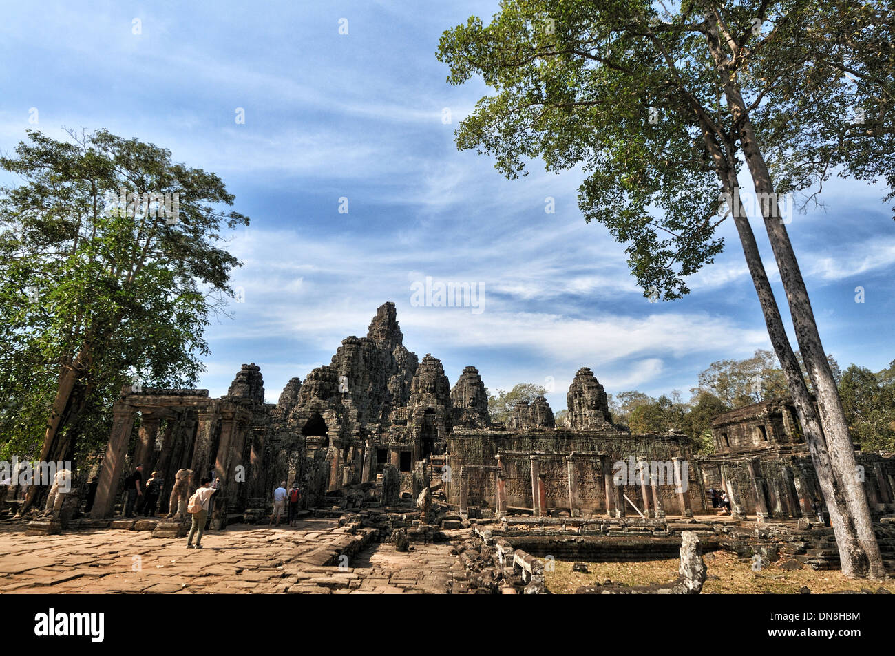 Built around 1190 ad by king jayavarman vii hi-res stock photography ...