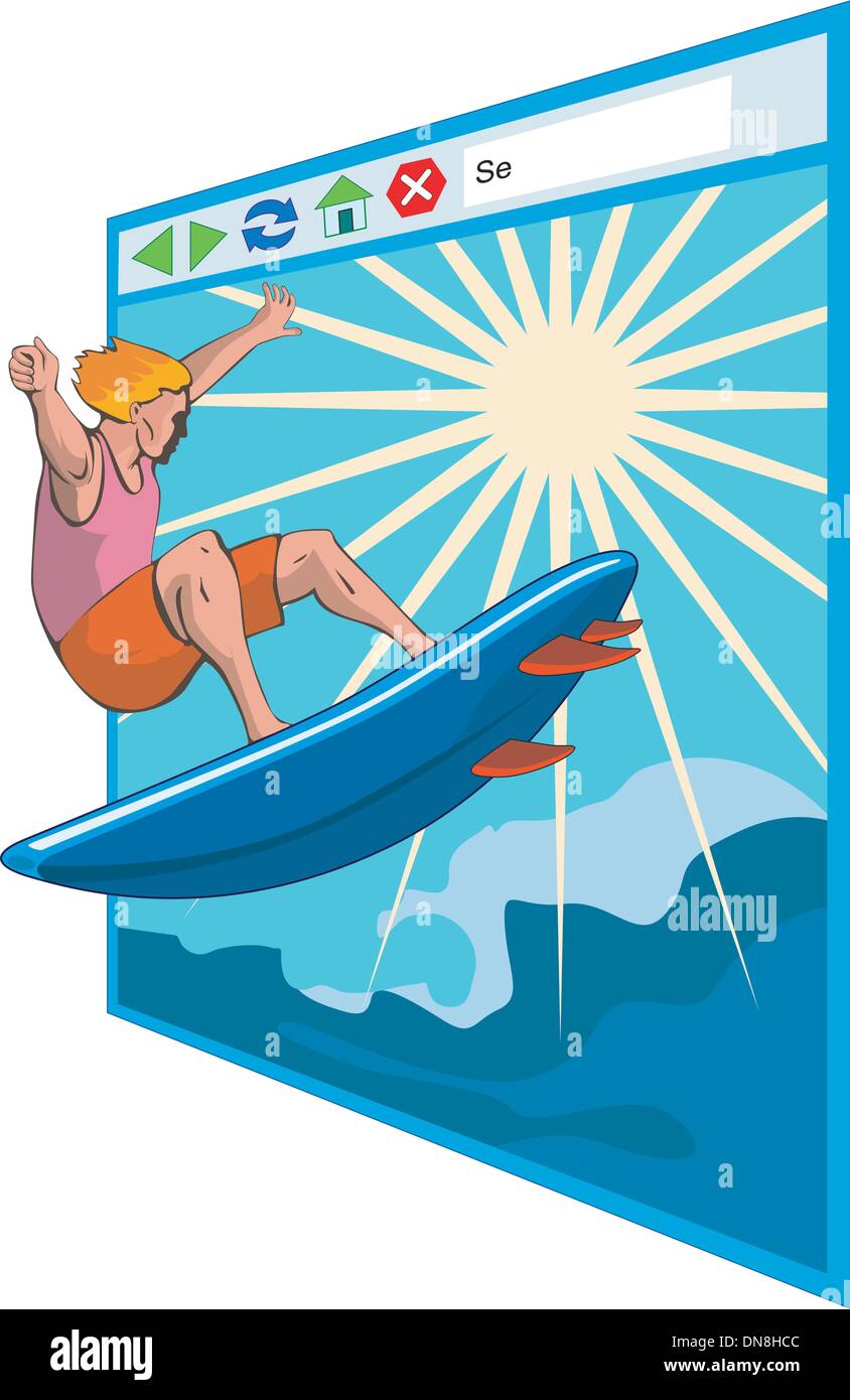 Surf net Stock Vector Images - Alamy