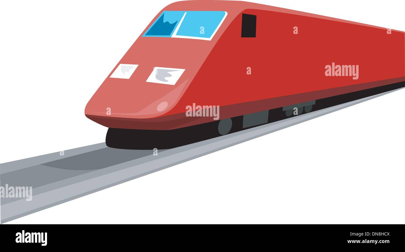 Red Train Front View Stock Vector Image & Art - Alamy