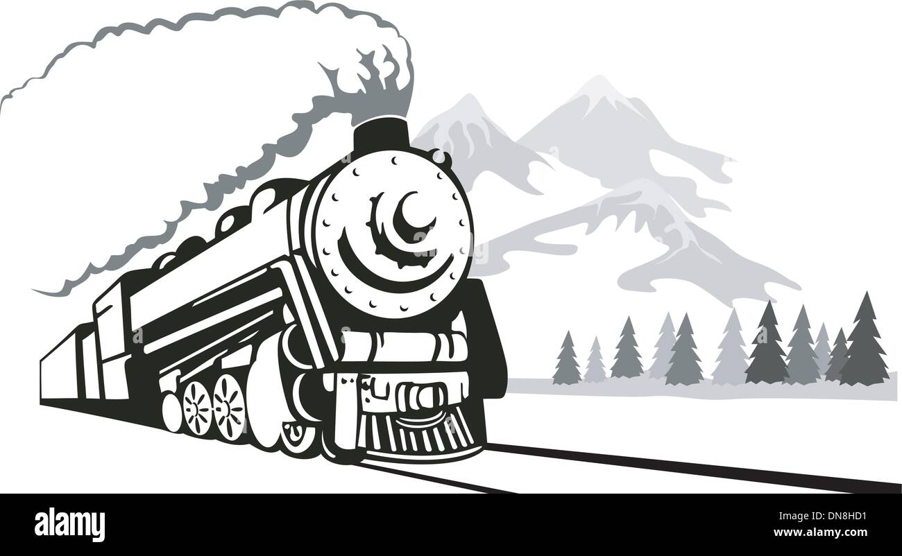 Railroad Train Graphics High Resolution Stock Photography and Images ...