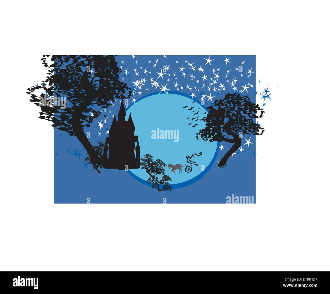 Medieval night Cut Out Stock Images & Pictures - Alamy