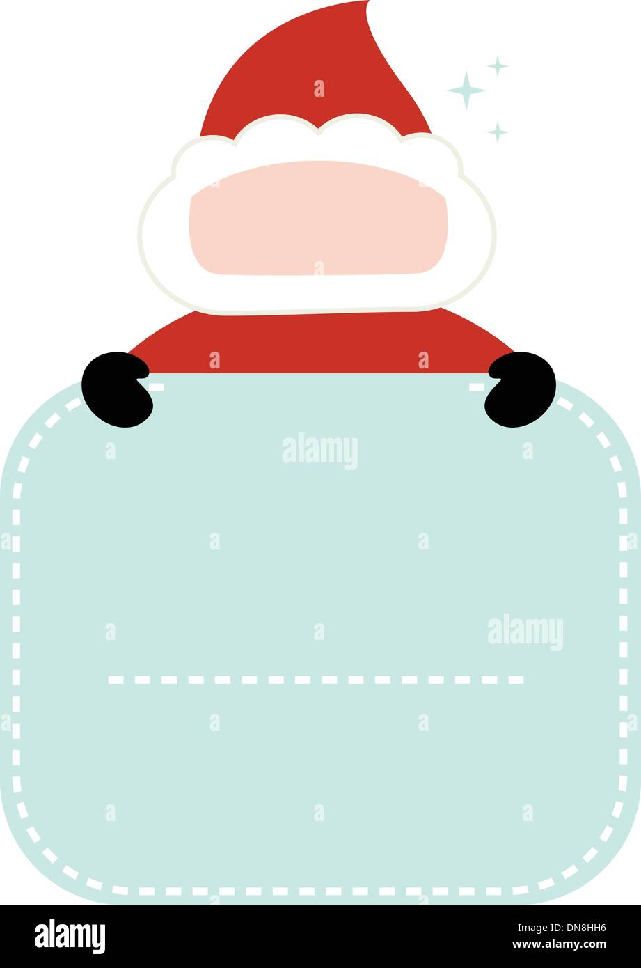 Happy santa man holding Stock Vector Images - Alamy