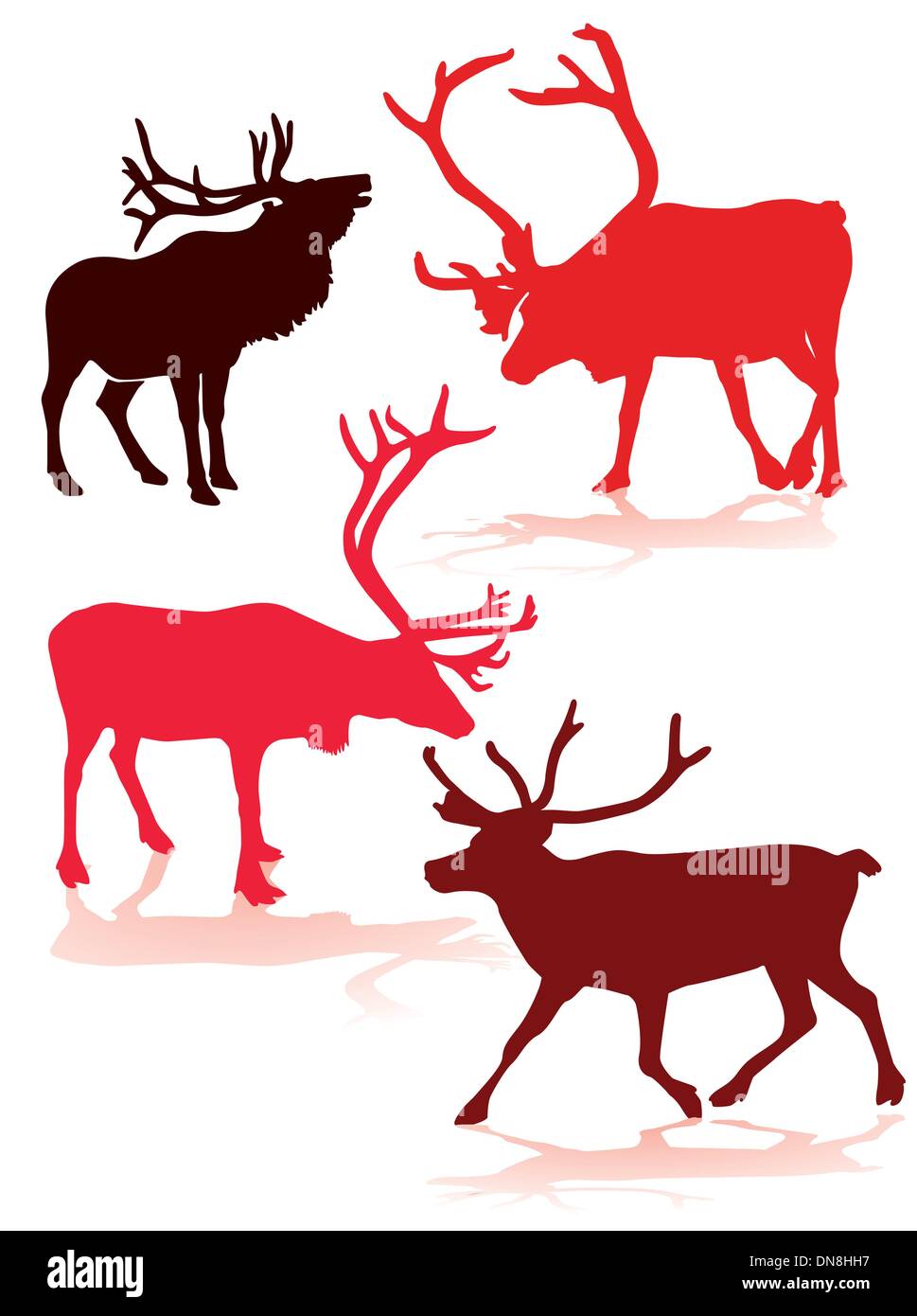 Reindeer finland Stock Vector Images - Alamy