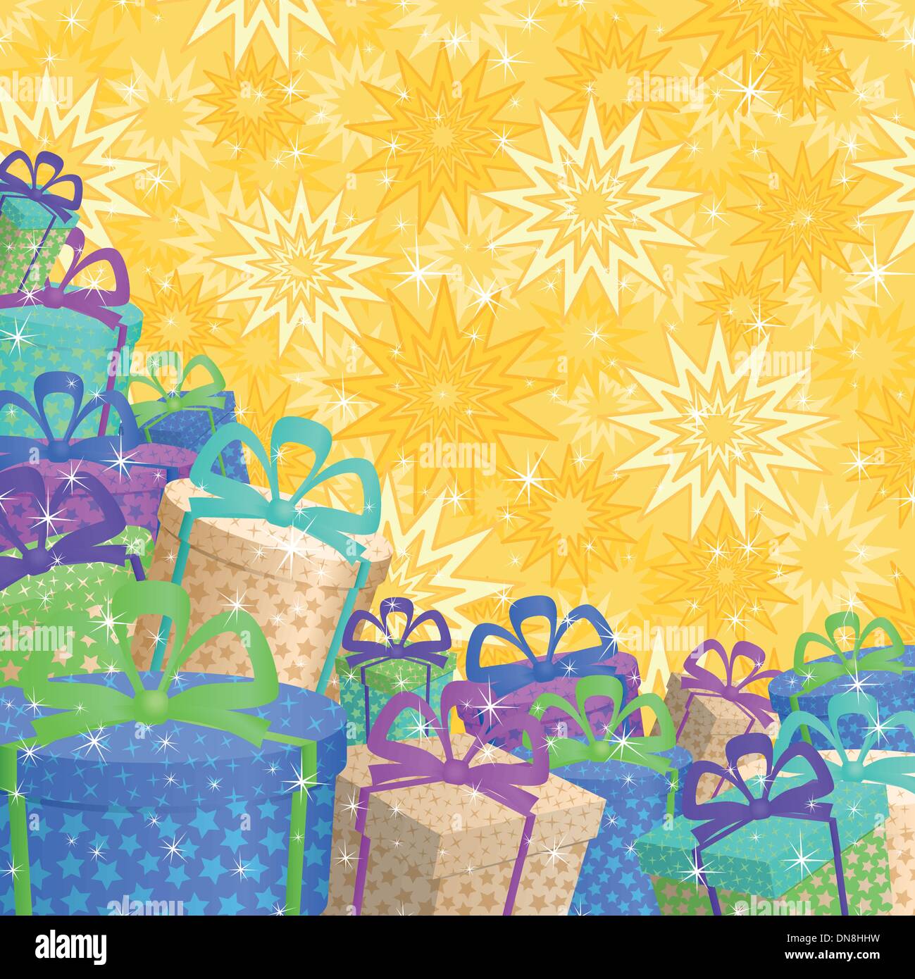 Holiday gift boxes, background Stock Vector Image & Art - Alamy