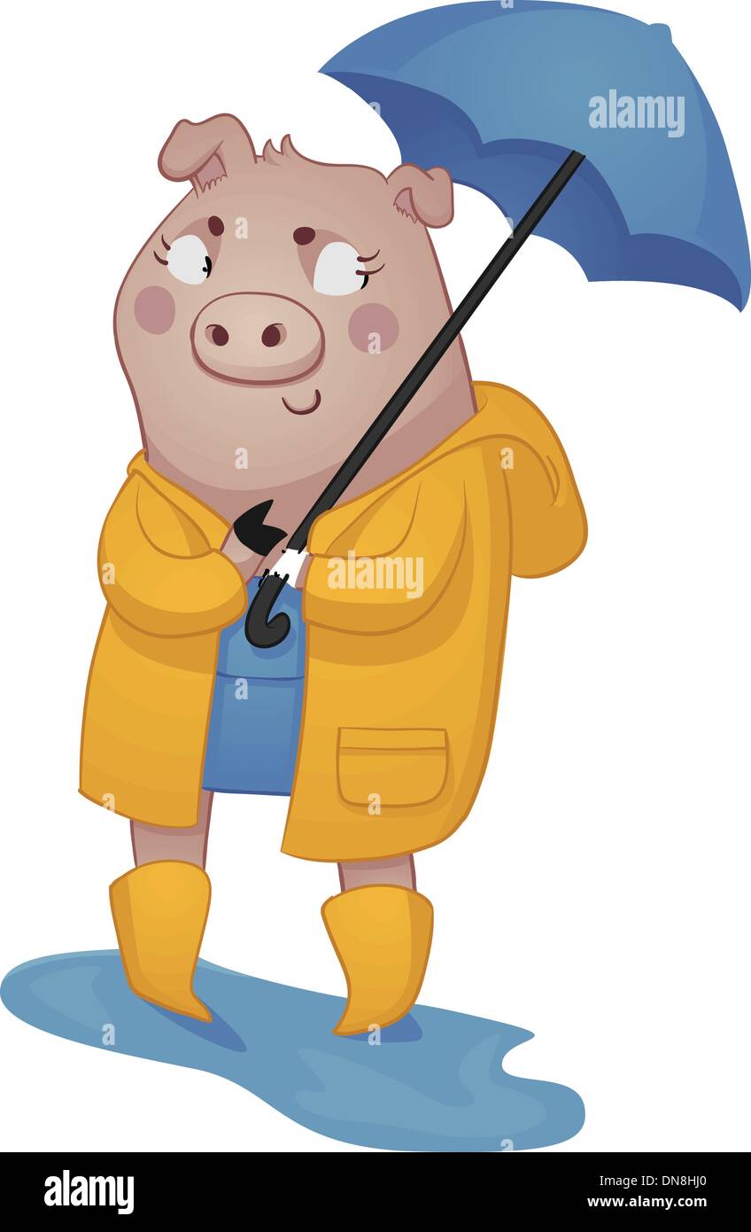 Cute cartoon pig in hi-res stock photography and images - Alamy