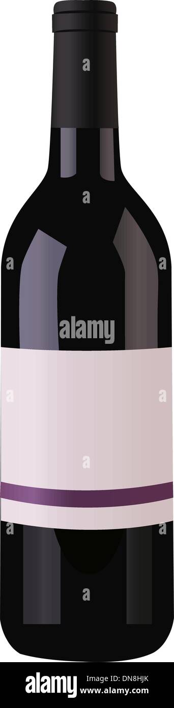 Wine Bottle Illustration Stock Vector Image & Art - Alamy