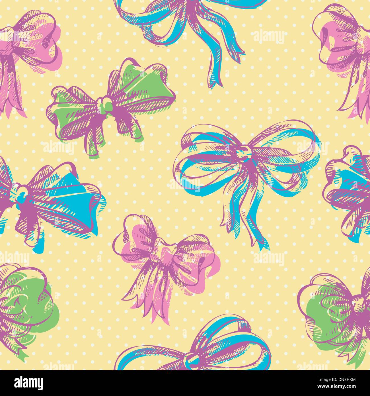 Bow seamless pattern Stock Vector Image & Art - Alamy