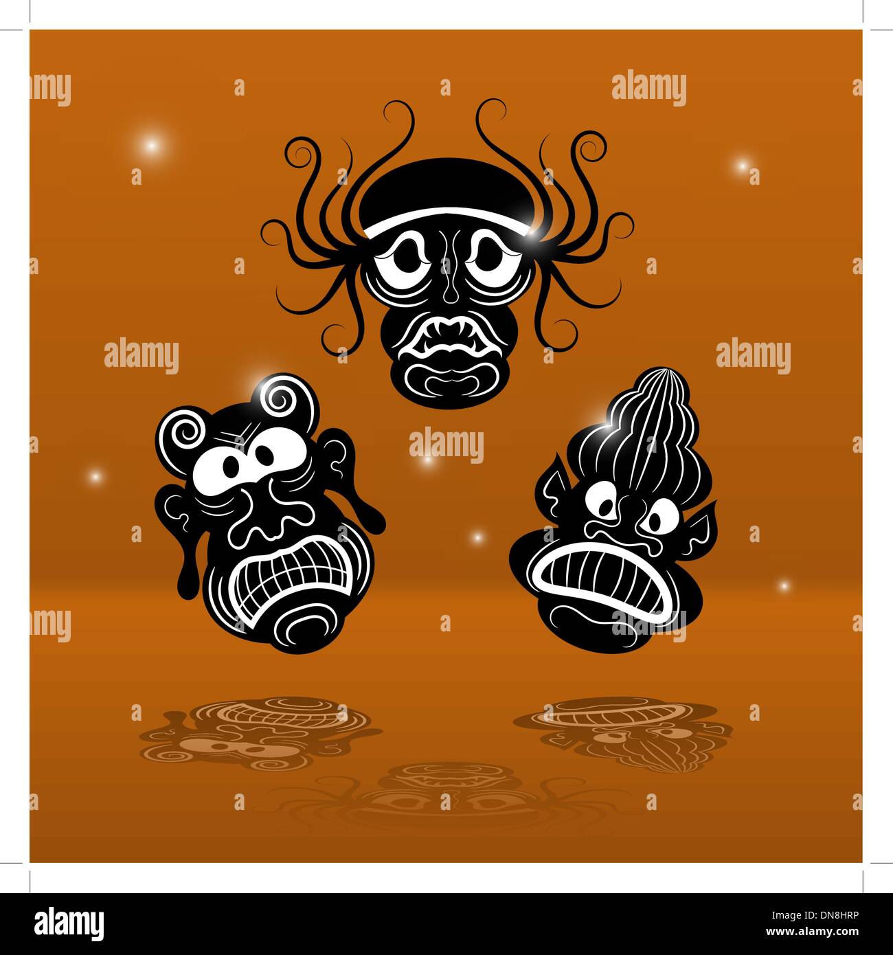 Cultural face masks Cut Out Stock Images & Pictures - Alamy