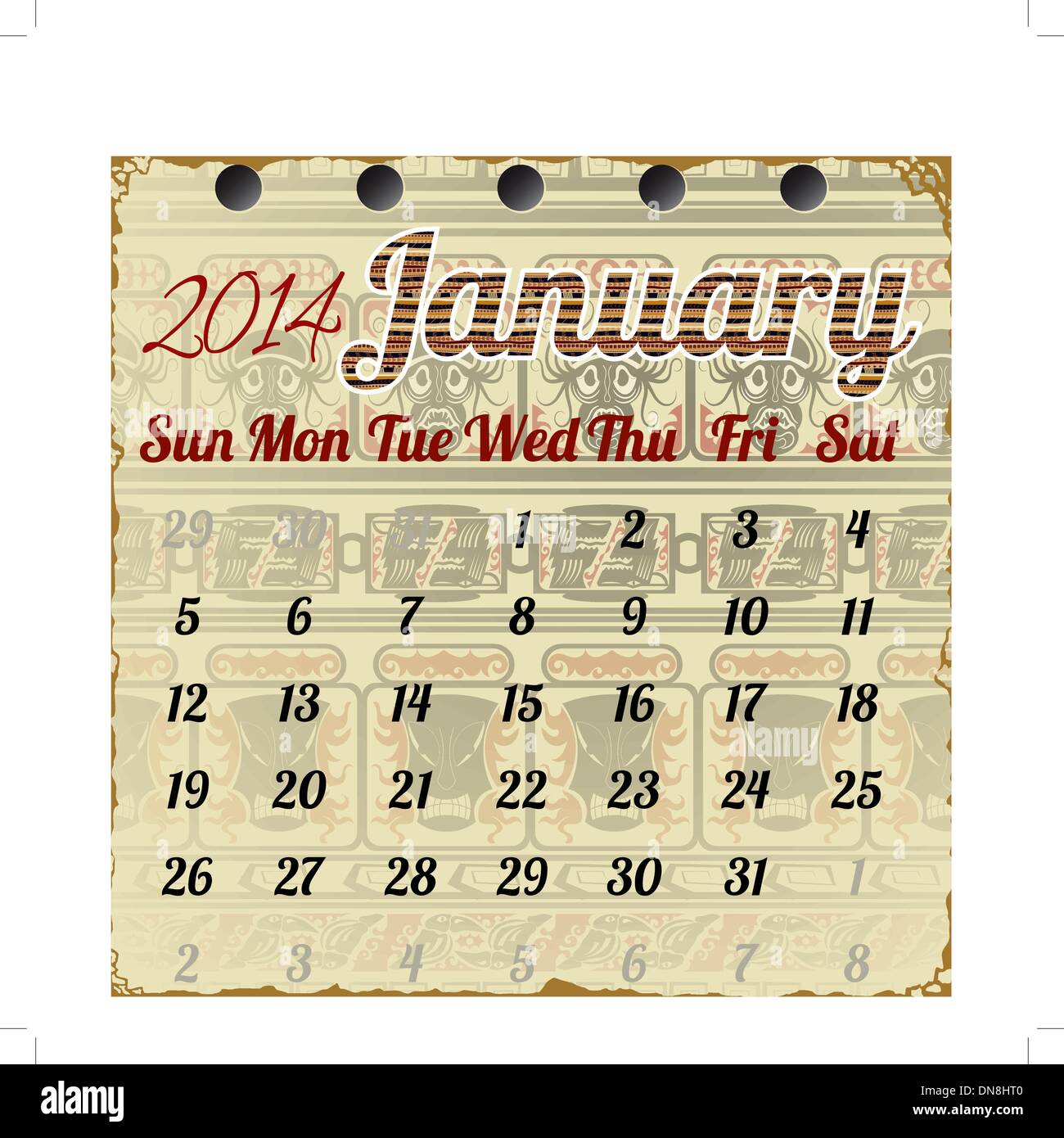 Calendar with person Stock Vector Images - Alamy