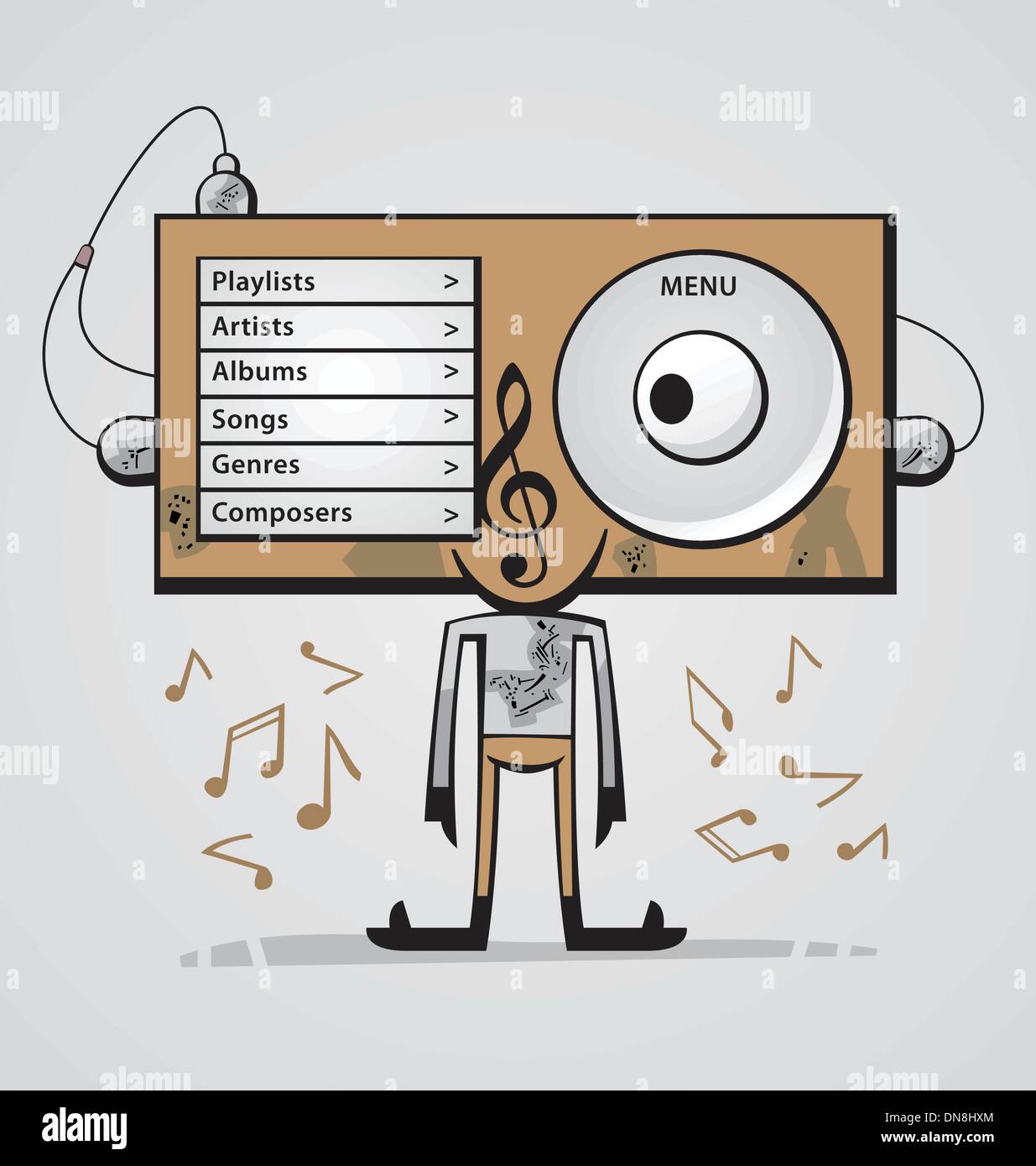 Music standing Stock Vector Images - Alamy