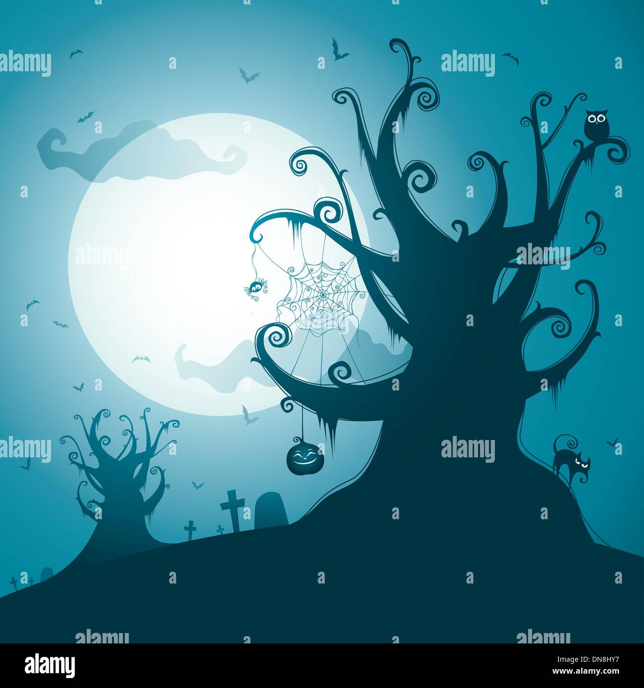 Cat tree hanging Stock Vector Images - Alamy