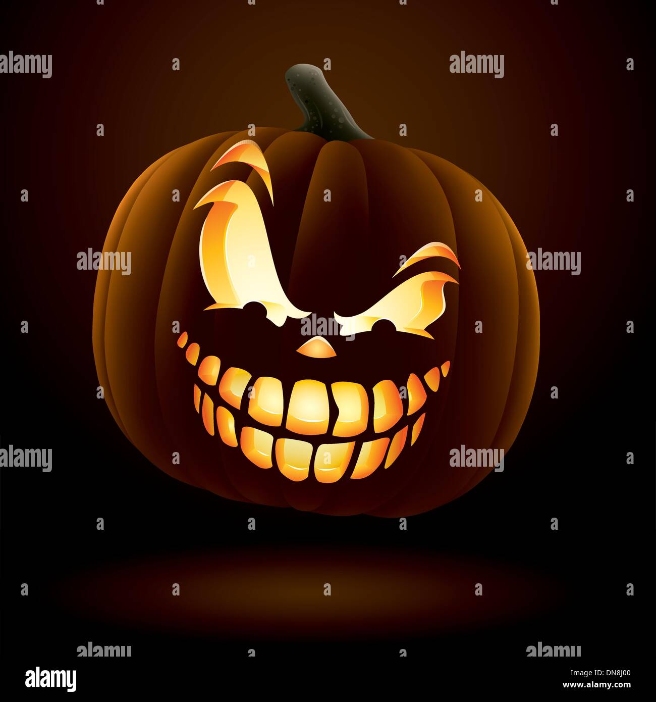 Scary Jack O Lantern Stock Vector Image & Art - Alamy