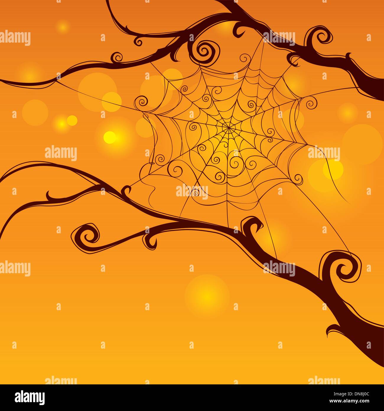 Spooky spider web Stock Vector Image & Art - Alamy
