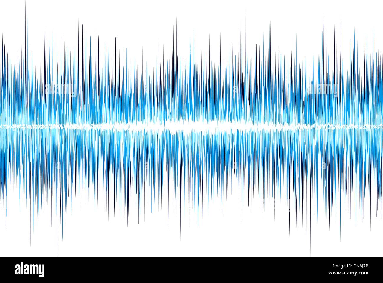 Sound waves oscillating on black. EPS 10 Stock Vector Image & Art - Alamy
