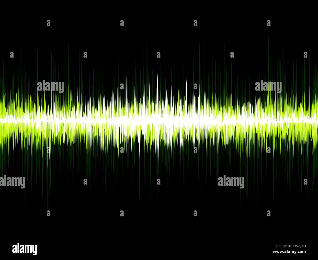 Sound wave on yellow Stock Vector Images - Alamy