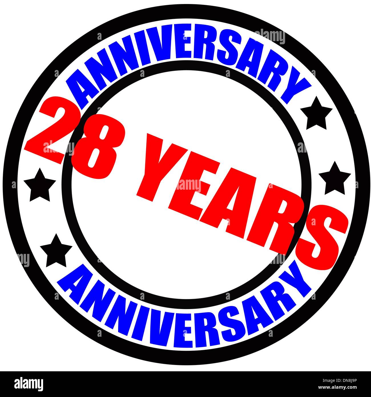 Anniversary 28 years Stock Vector Image & Art - Alamy