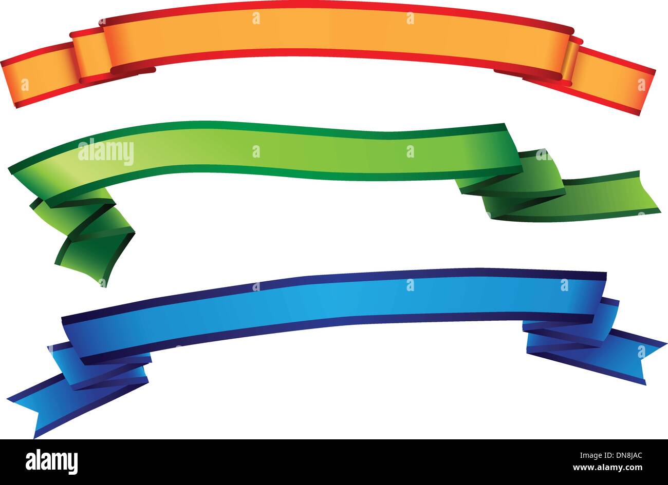 Blue ribbon banner clipart hi-res stock photography and images - Alamy