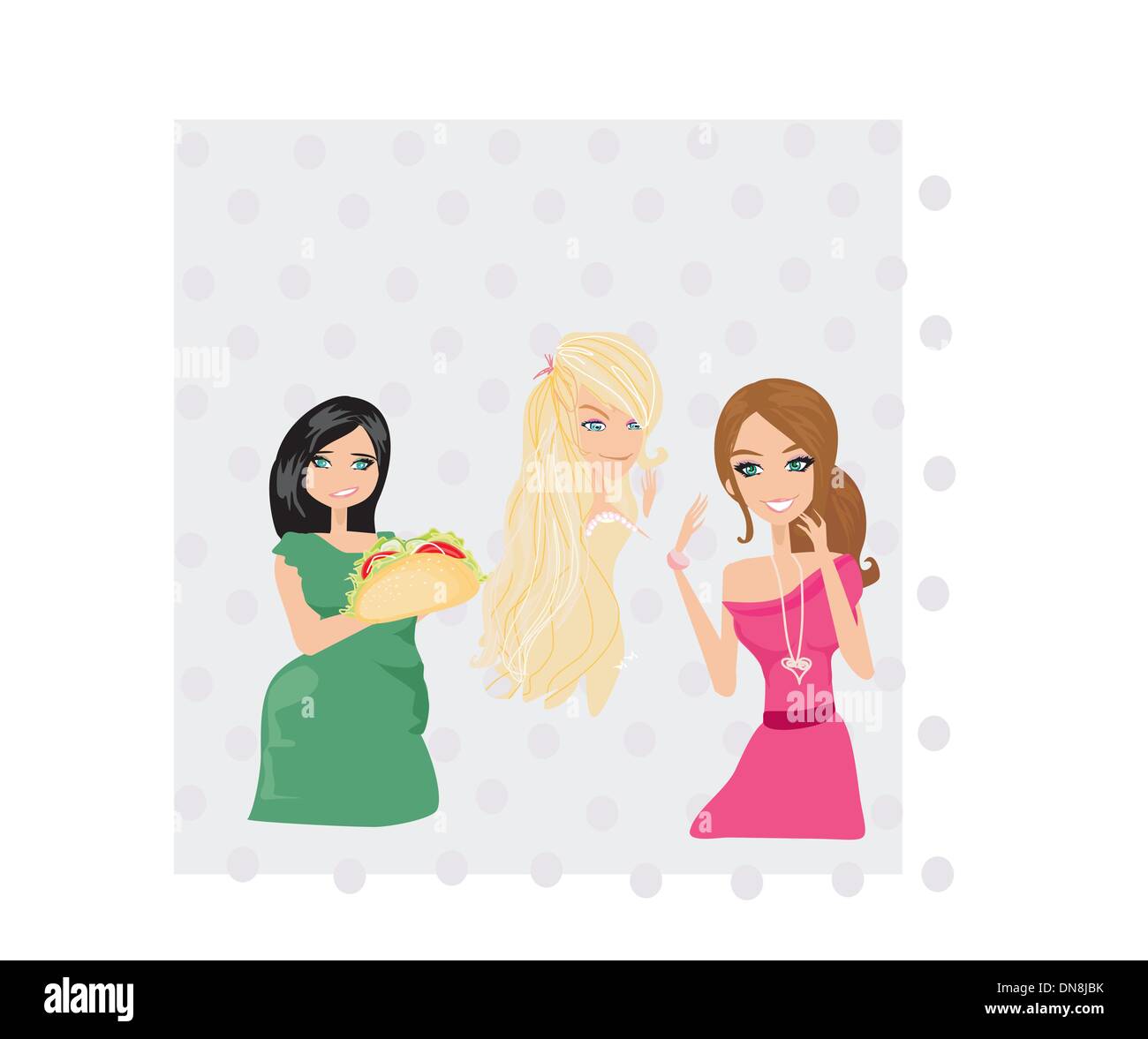 Secret friendship Stock Vector Images - Alamy