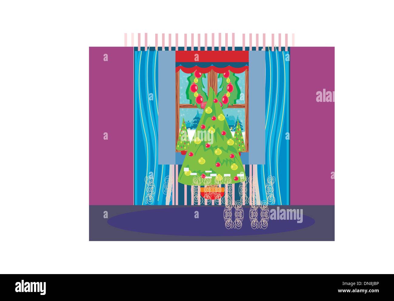 Living room artwork Stock Vector Images - Alamy