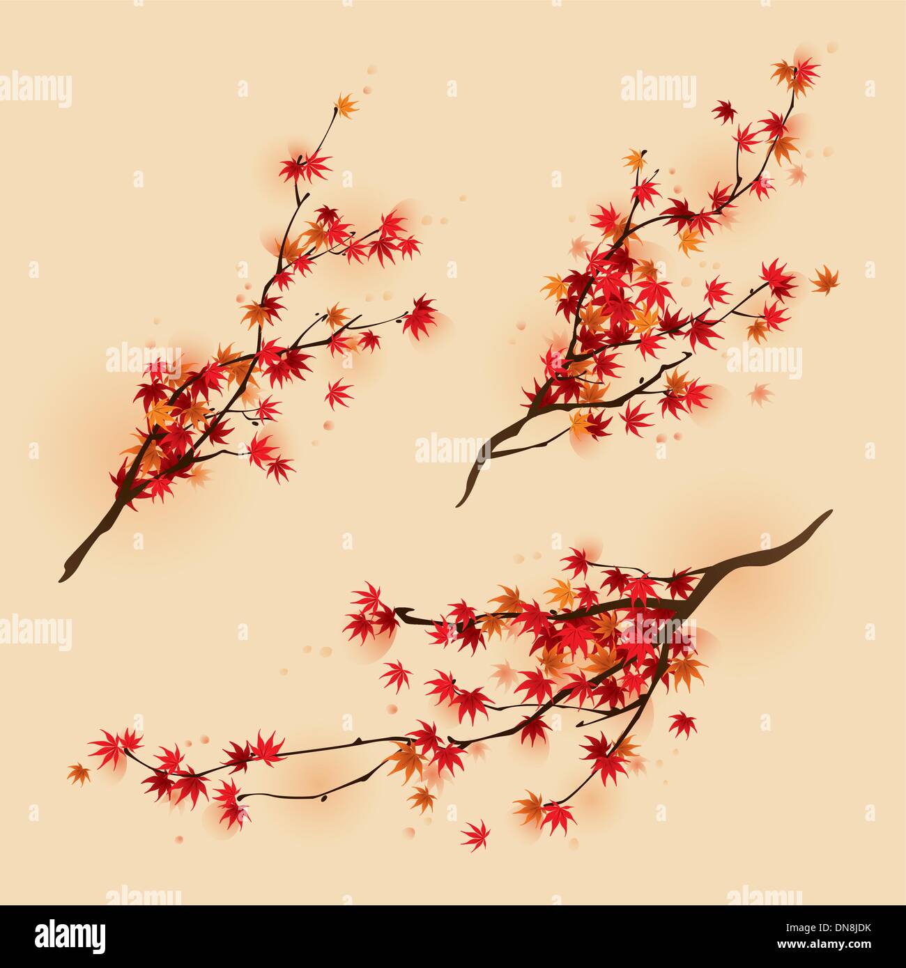 Nature in autumn Stock Vector Images - Alamy