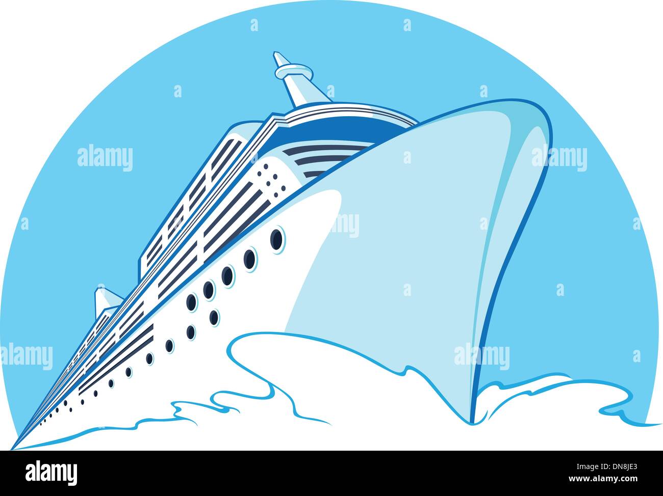 Cruise ship mediterranean Stock Vector Images - Alamy