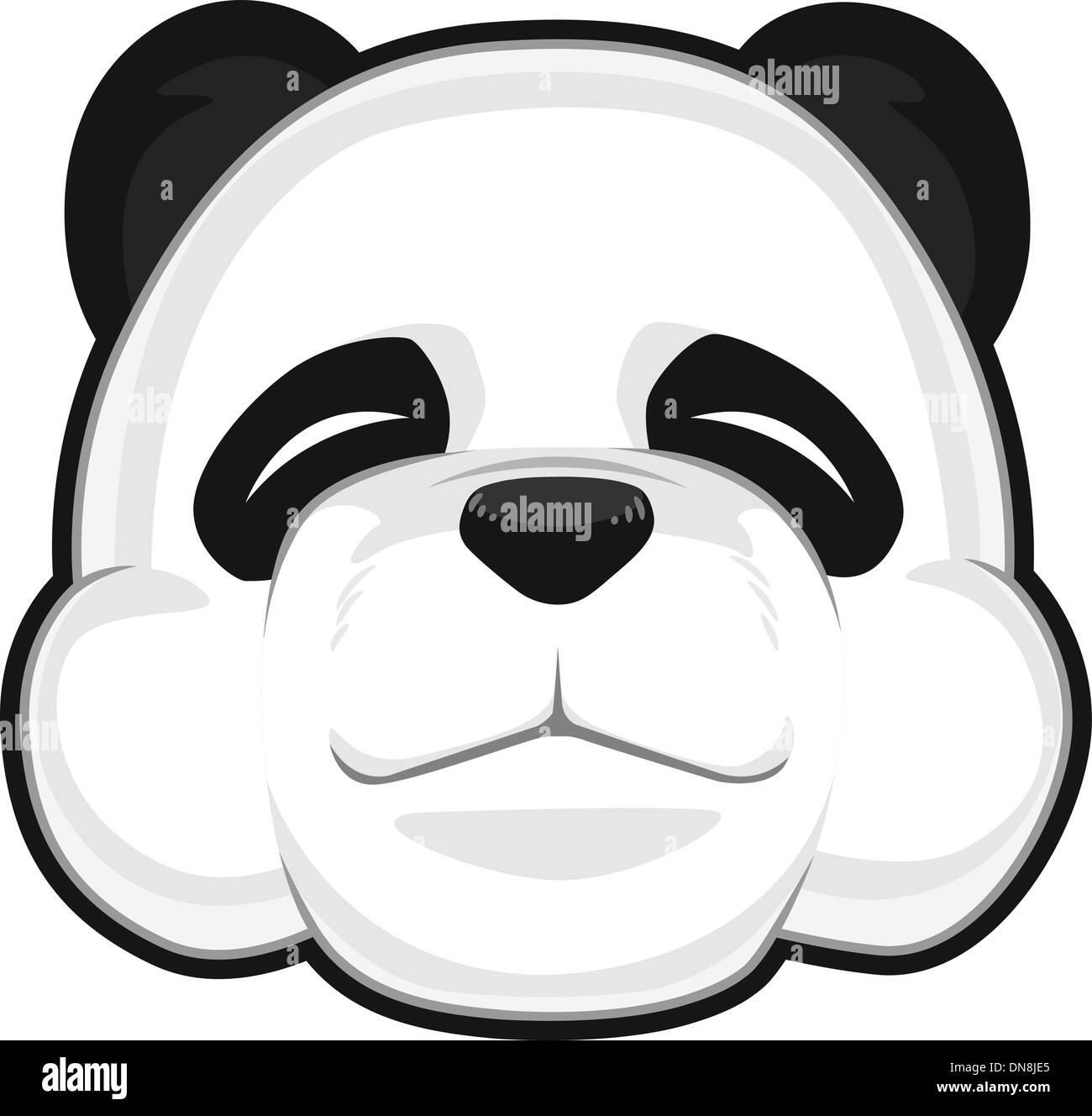 Cute wild animal face Stock Vector Images - Alamy