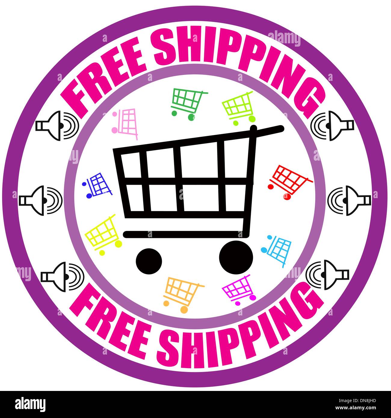 Free shipping label hi-res stock photography and images - Alamy
