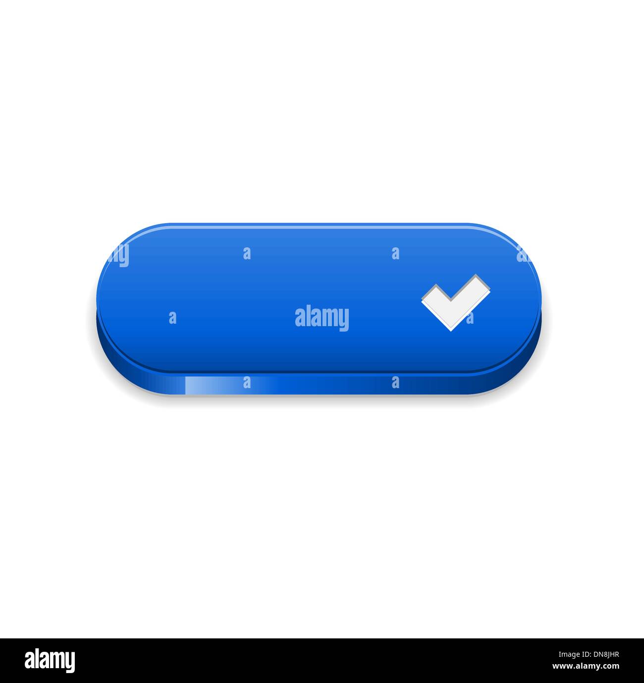 The blue accept button Stock Vector Image & Art - Alamy