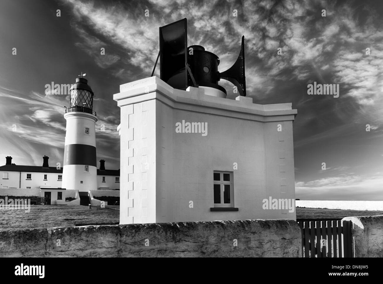 Souter lighthouse Black and White Stock Photos & Images - Alamy