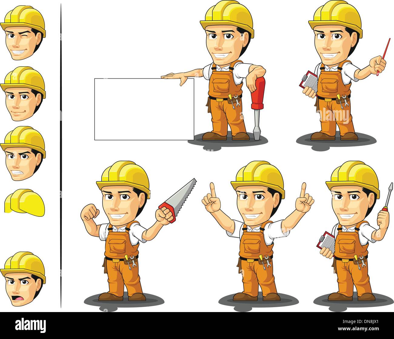 Industrial workers cartoon hi-res stock photography and images - Alamy