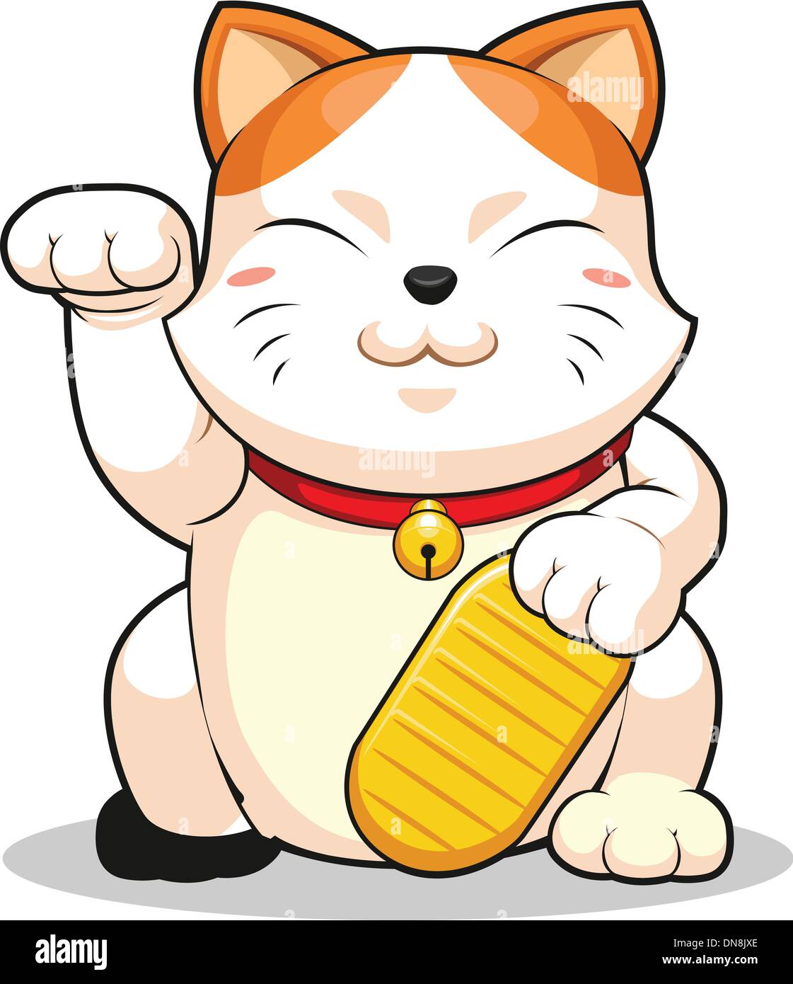 Japanese maneki neko cat Stock Vector Images - Alamy