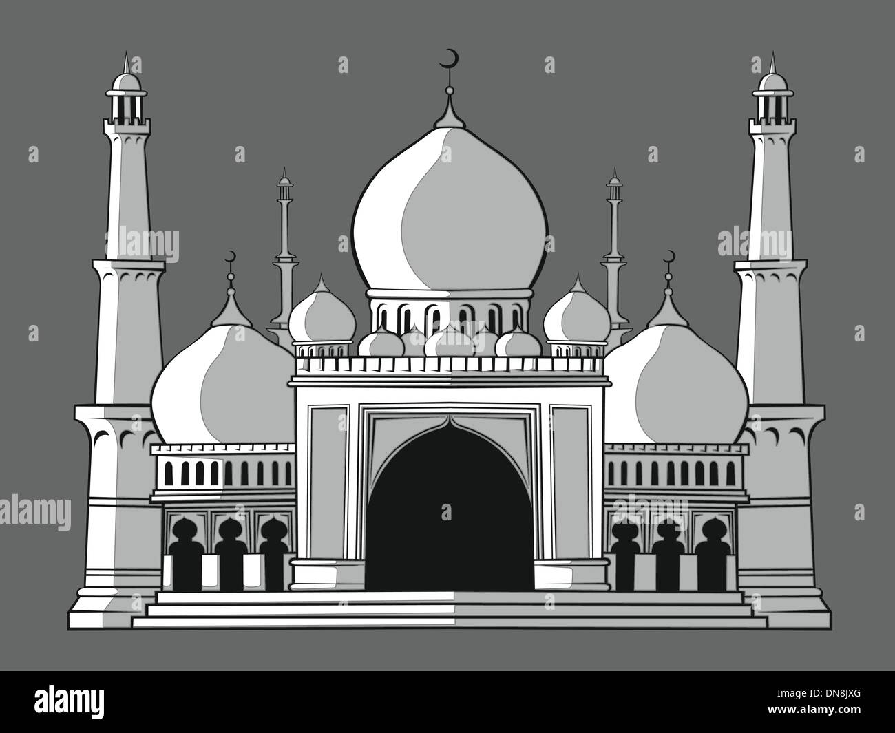 Masjid vector hi-res stock photography and images - Alamy