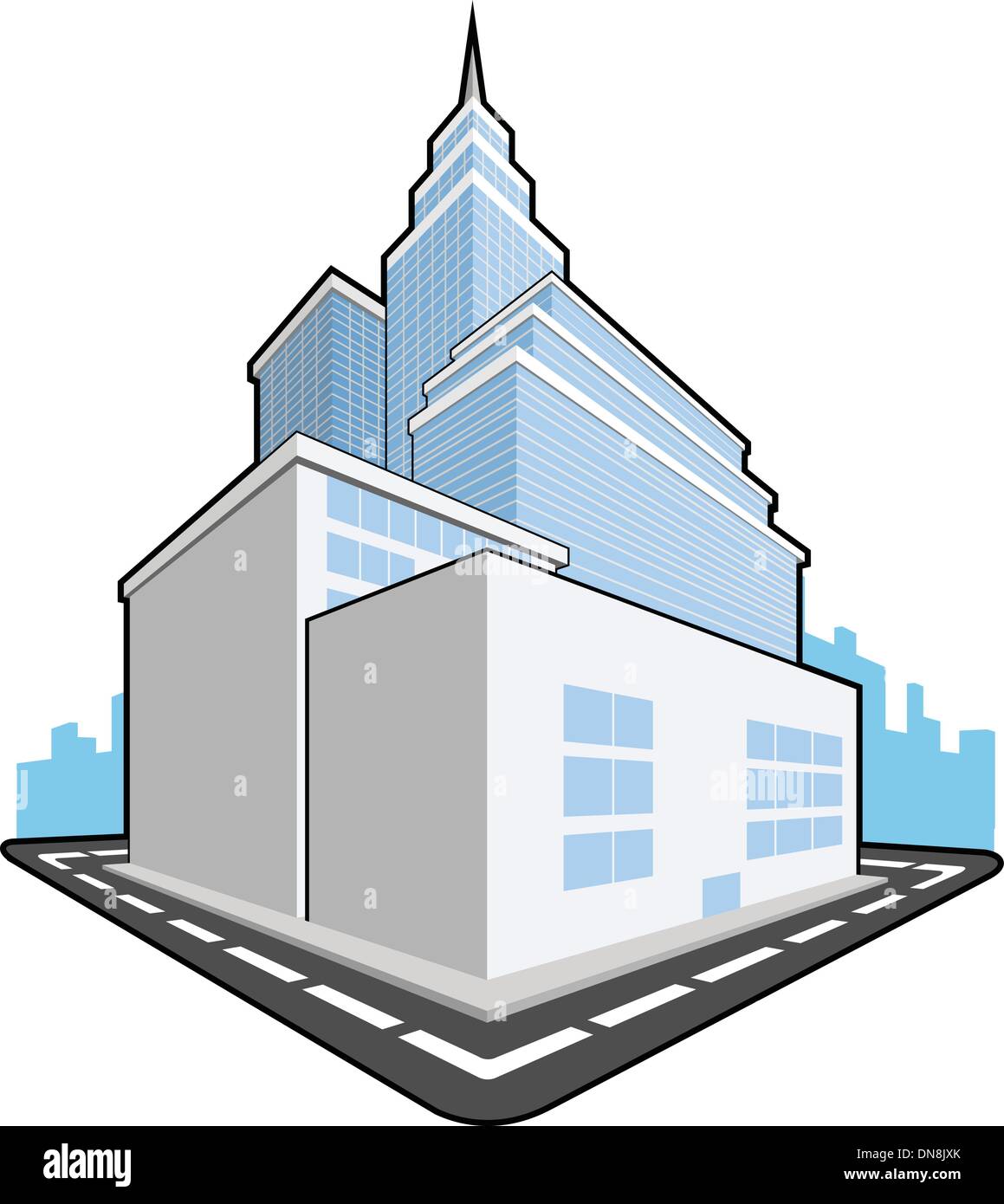 Downtown building icon hi-res stock photography and images - Alamy