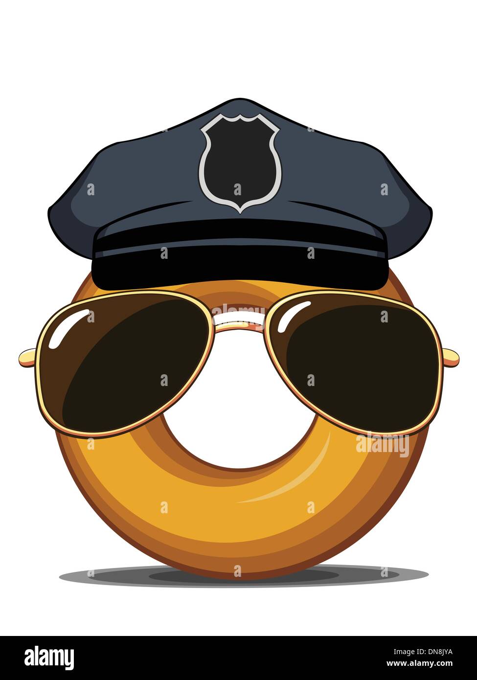 Man donut cartoon hi-res stock photography and images - Alamy