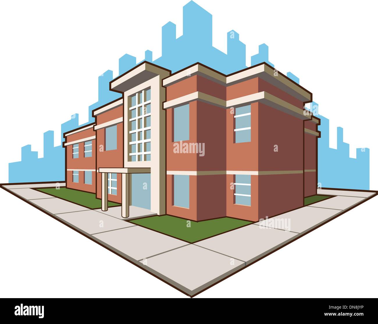 College high school Stock Vector Images - Alamy