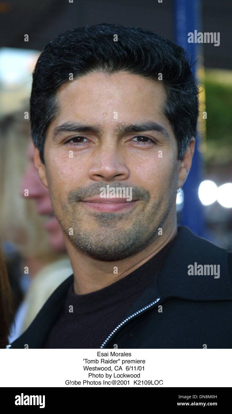 June 15, 2001 - Esai Morales.'Tomb Raider'' premiere.Westwood, CA 6/11 ...
