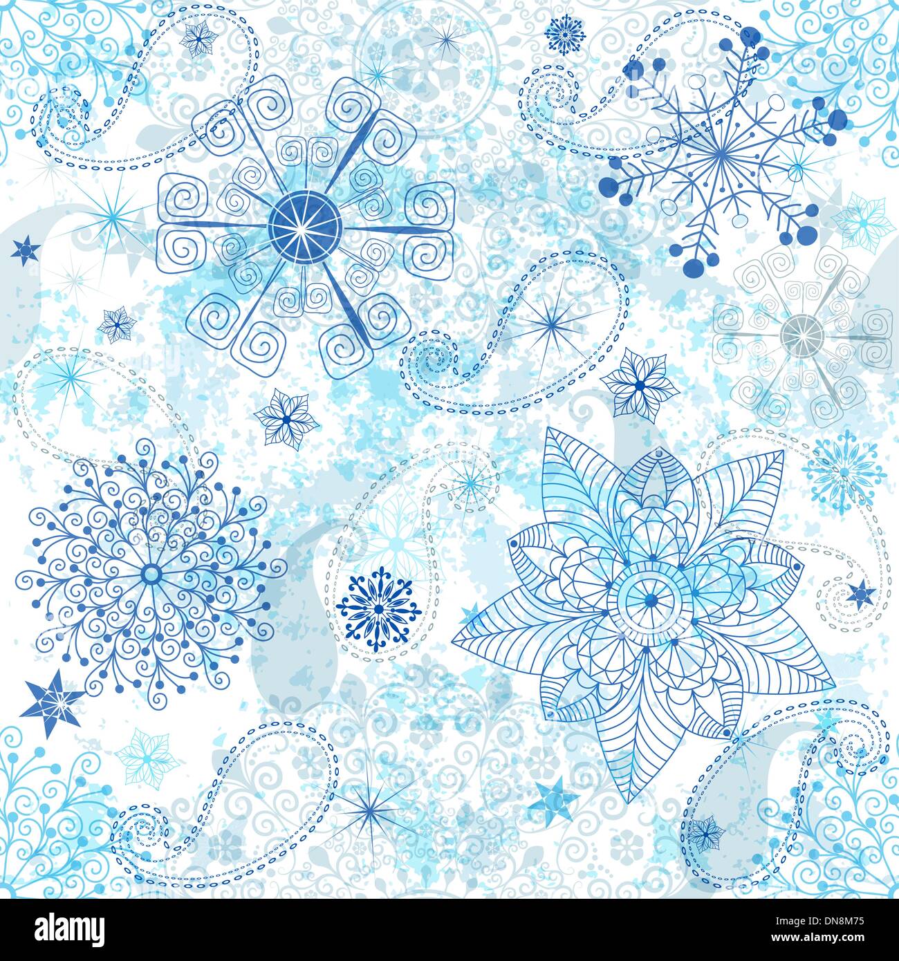 Christmas white-blue seamless pattern Stock Vector Image & Art - Alamy