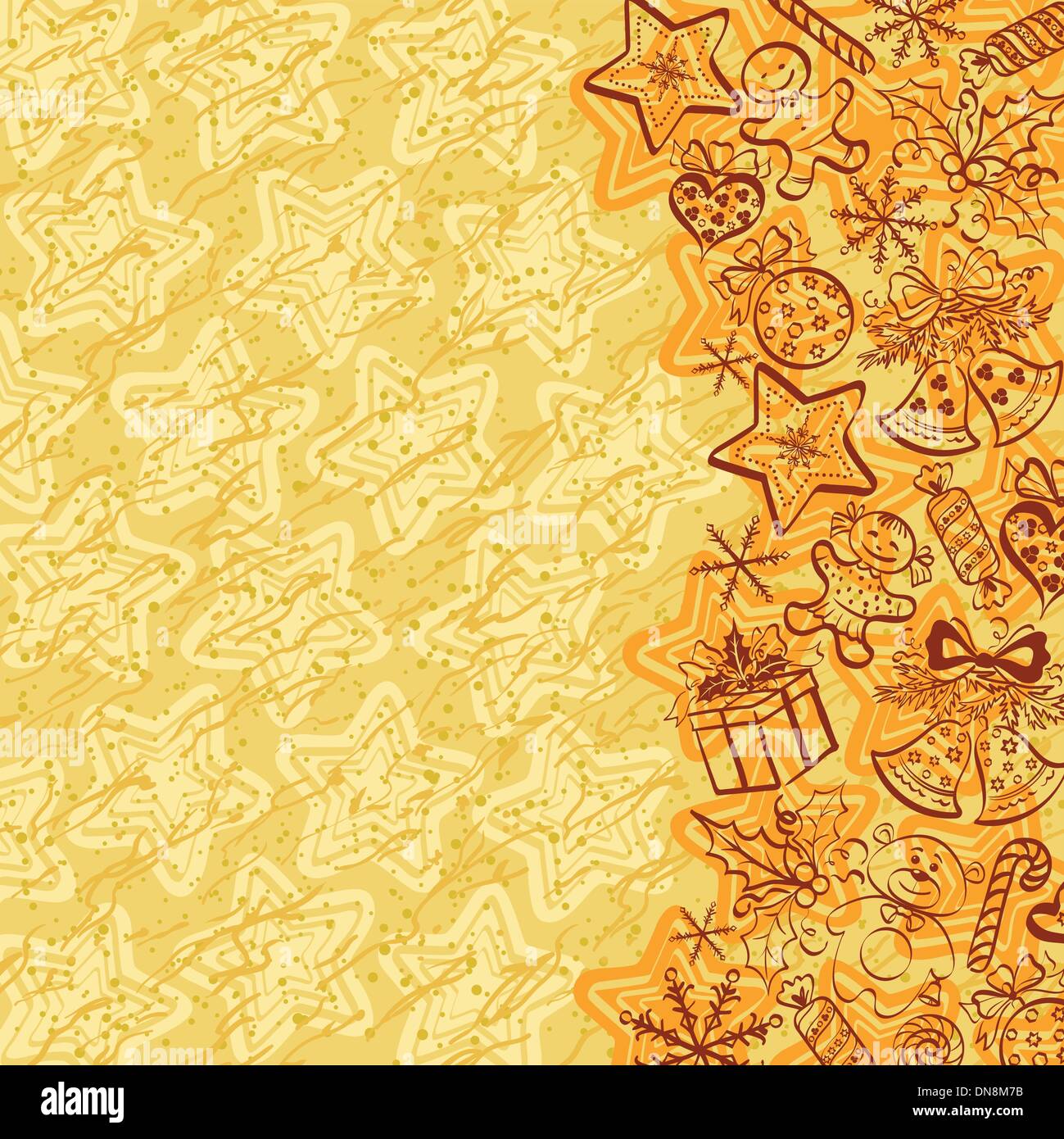 Orange xmas background candy Stock Vector Images - Alamy