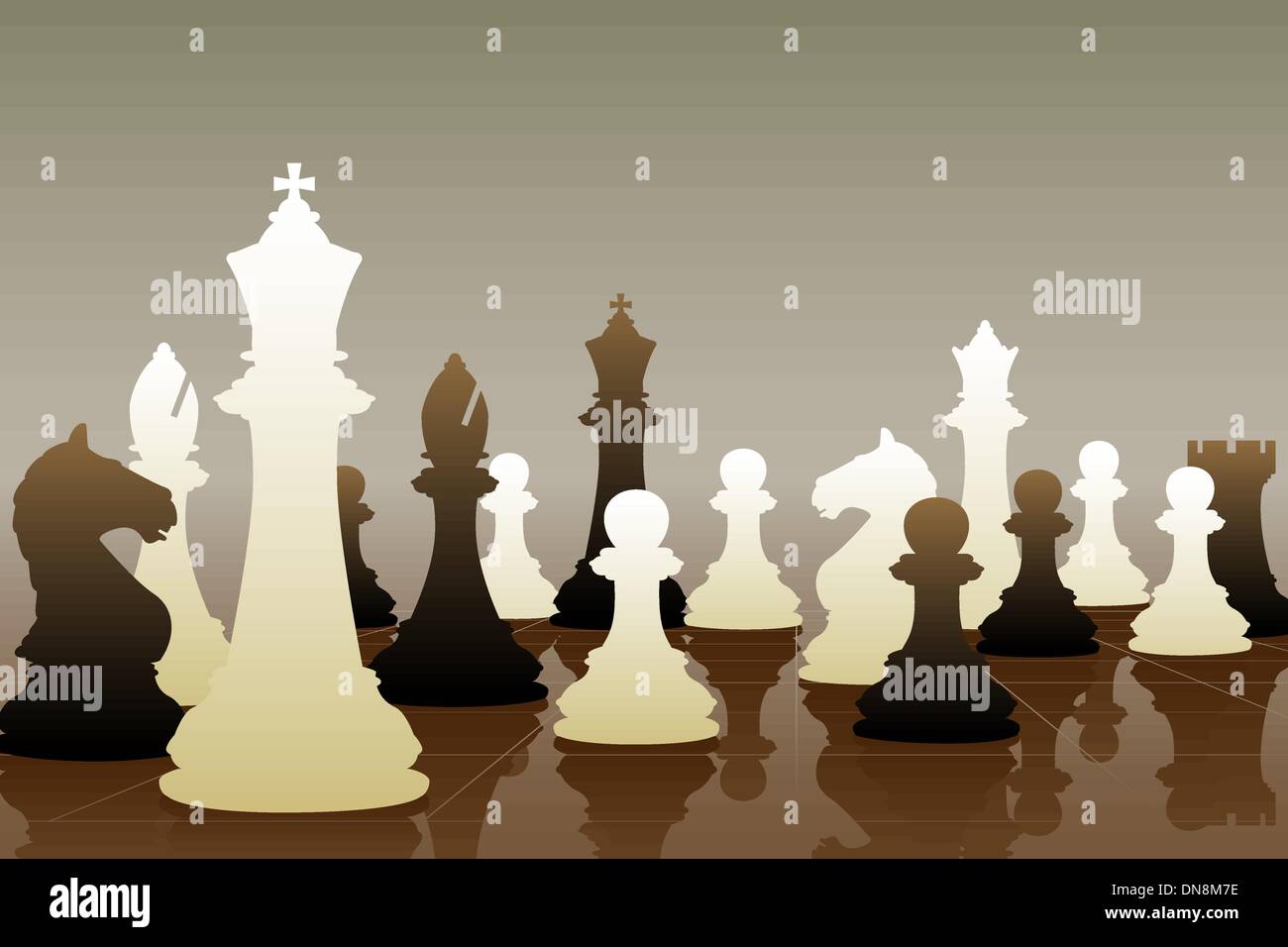 Playing chess vector vectors hi-res stock photography and images - Alamy