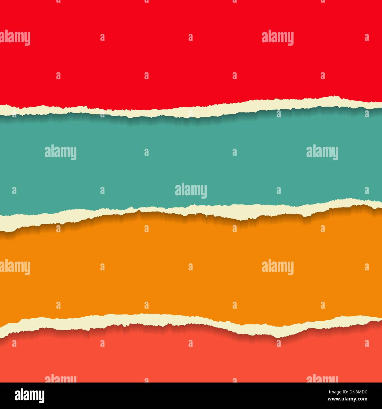 Torn paper set. Background for your business presentation Stock Vector ...