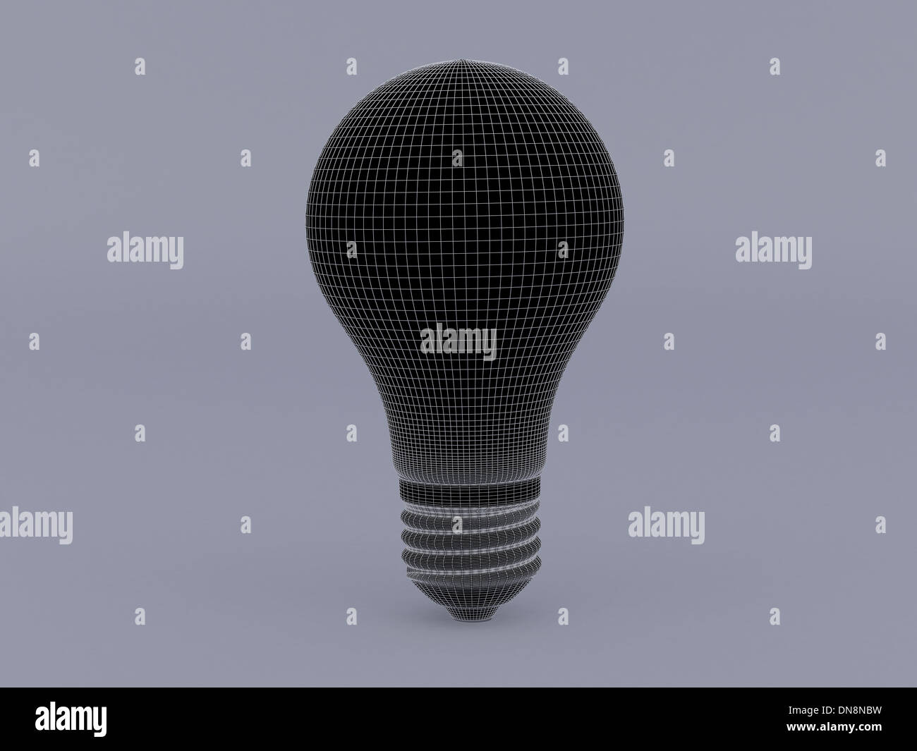 High resolution image. 3d rendered illustration. Light bulb symbol ...