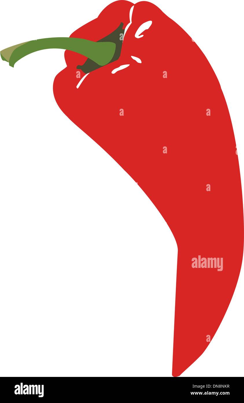 Red Chili Pepper Stock Vector Image & Art - Alamy